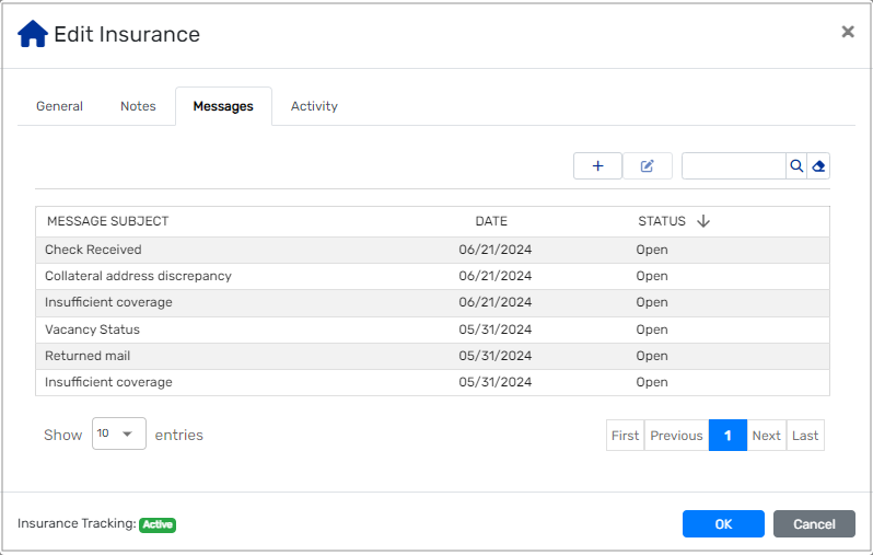 How to start tracking insurance for a loan